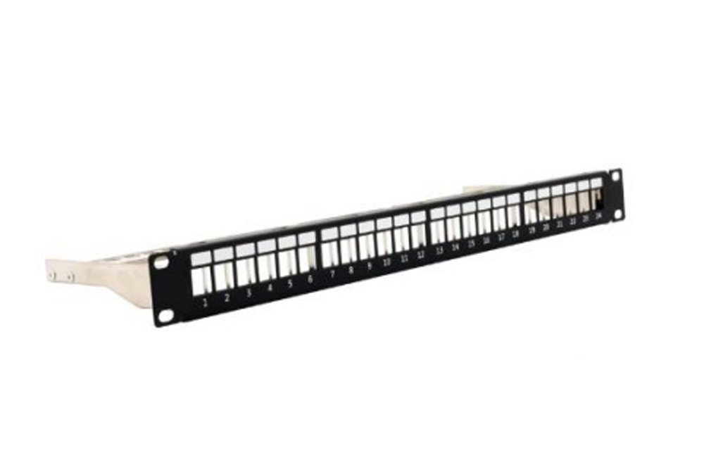 CAT6 UTP / STP Patch Panel – 24 Port Flat Type - CISFiber Infra Solutions